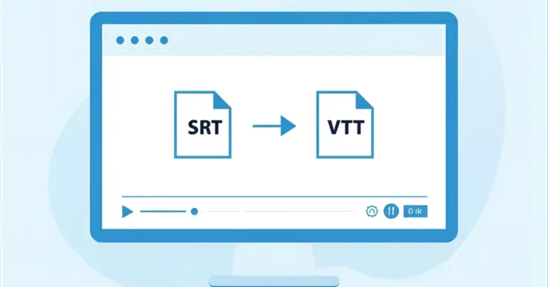 SRT to VTT Converter – Fast, Accurate & 100% Free Online Tool